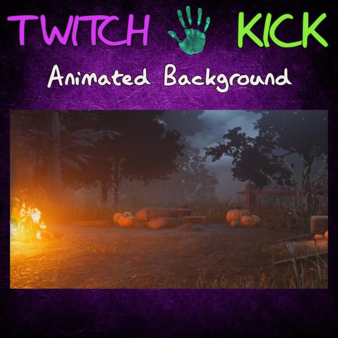 Fire DBD Halloween + FREE Emote Pack Twitch / Kick Streaming Background ...