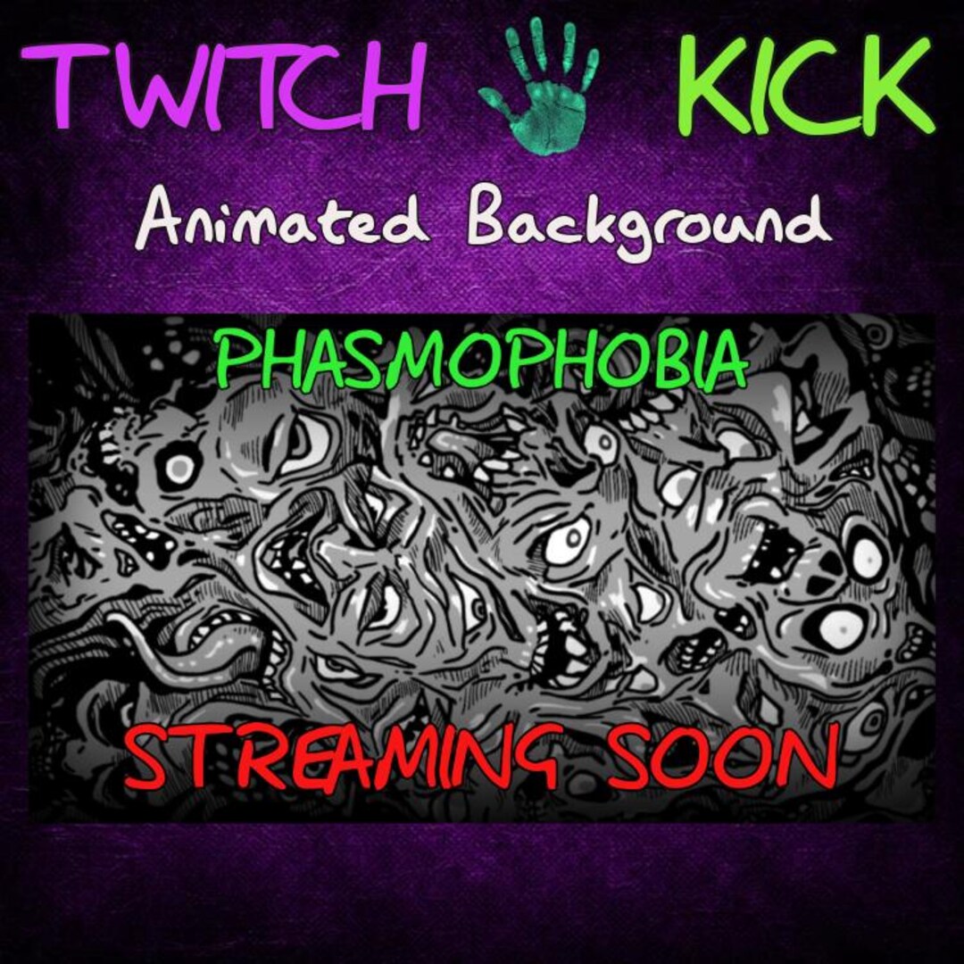 Phas Streaming Soon Twitch / Kick Streaming Background, Animated ...