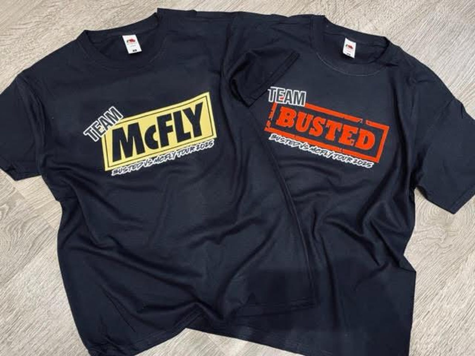 Busted Vs Mcfly Tour 2025 T-shirt, Band Tee - Etsy