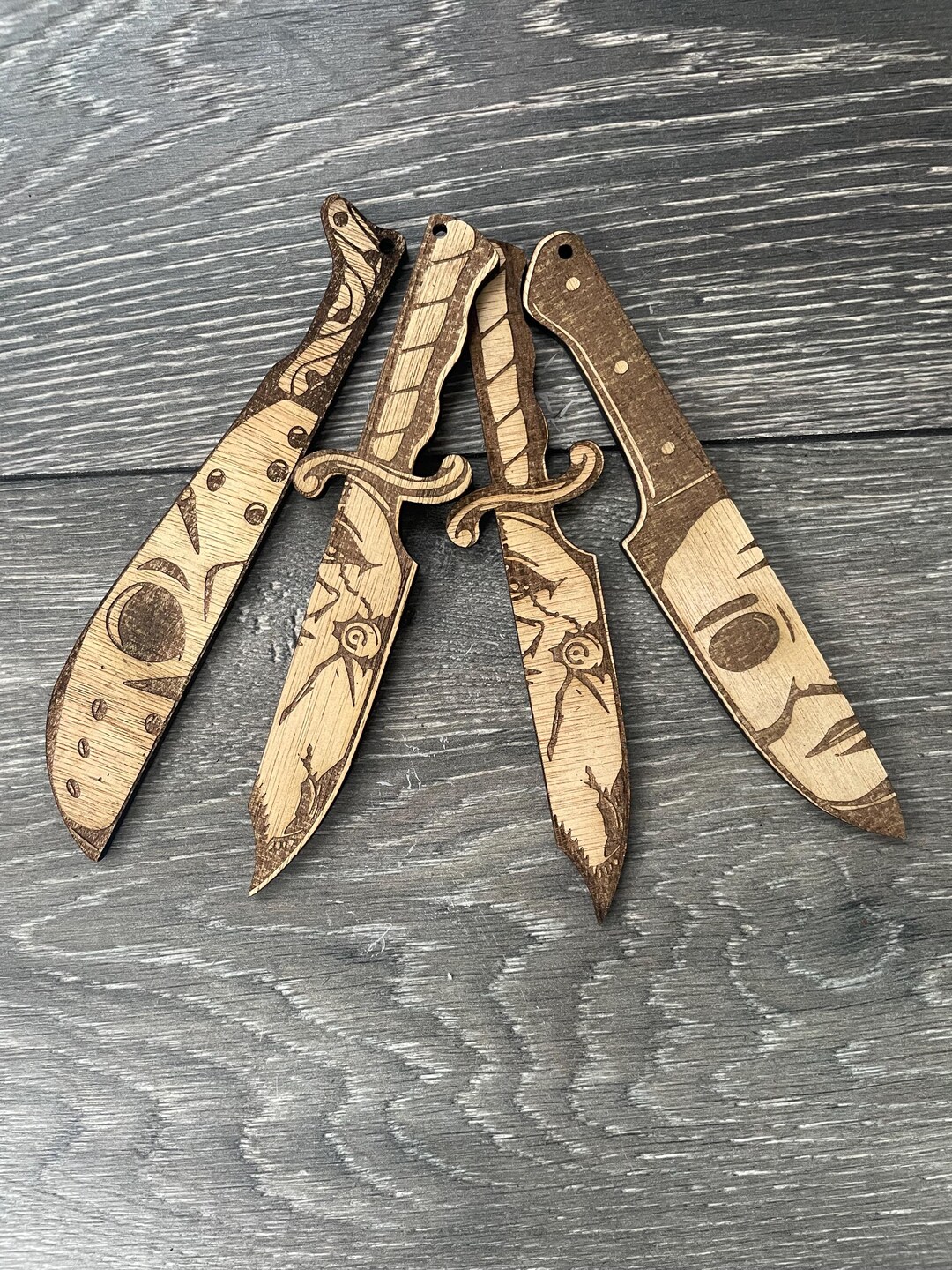 Killers Wooden Knife, Halloween Knife, Chucky, Halloween, Scream, Jason, Bookmark, Gifts ...