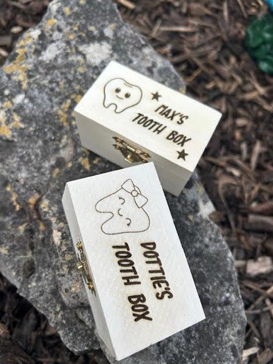 Personalized Wooden Tooth Box: Baby Teeth Keepsake - Etsy