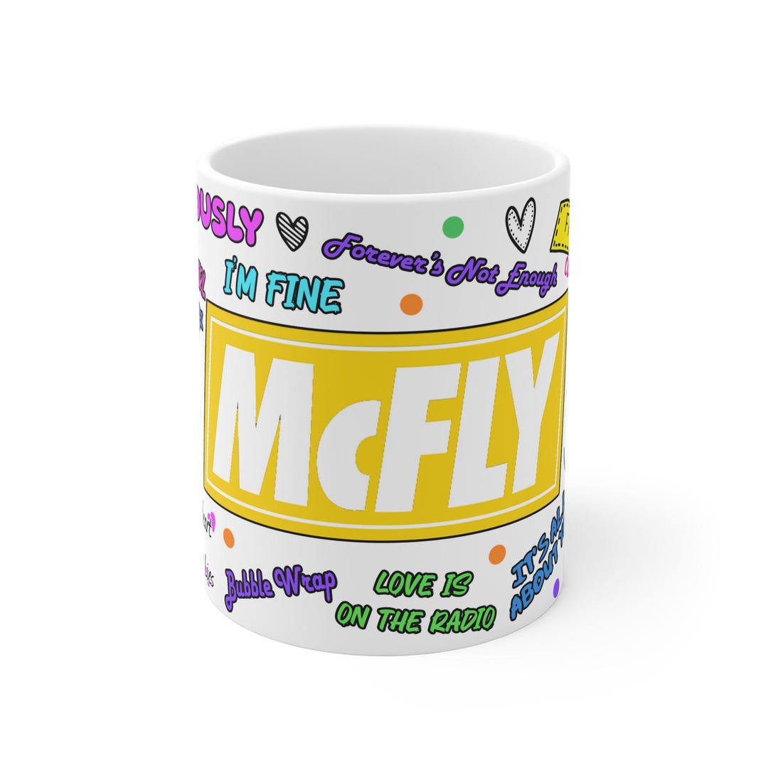 Mcfly Inspired Mug: Lyric Design, Band Tour Gift - Etsy