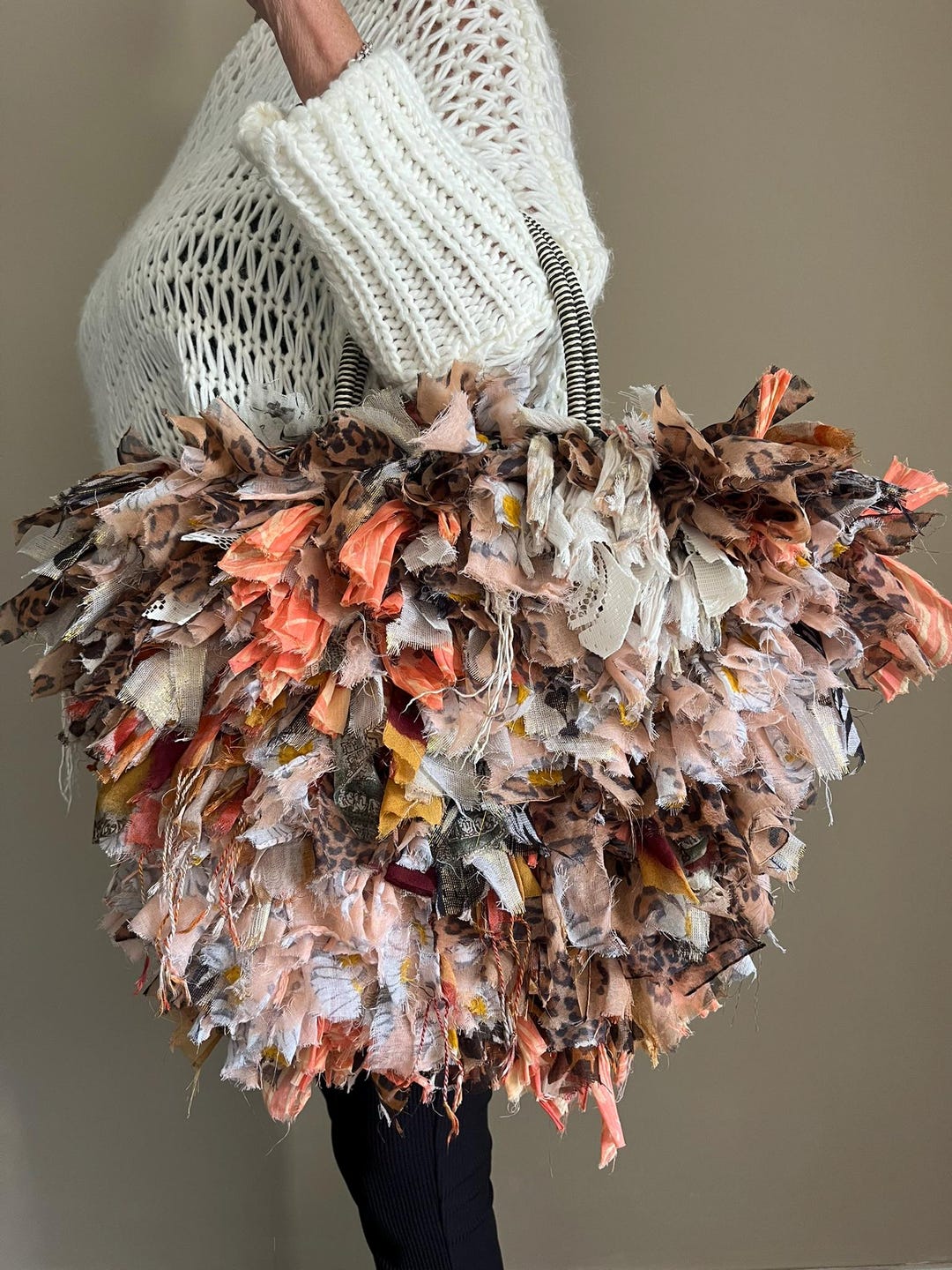 Scruff Bags Medium Hand Bag Peaches & Cream - Etsy UK