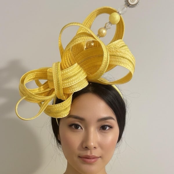 Gold Bling Fascinator - Etsy
