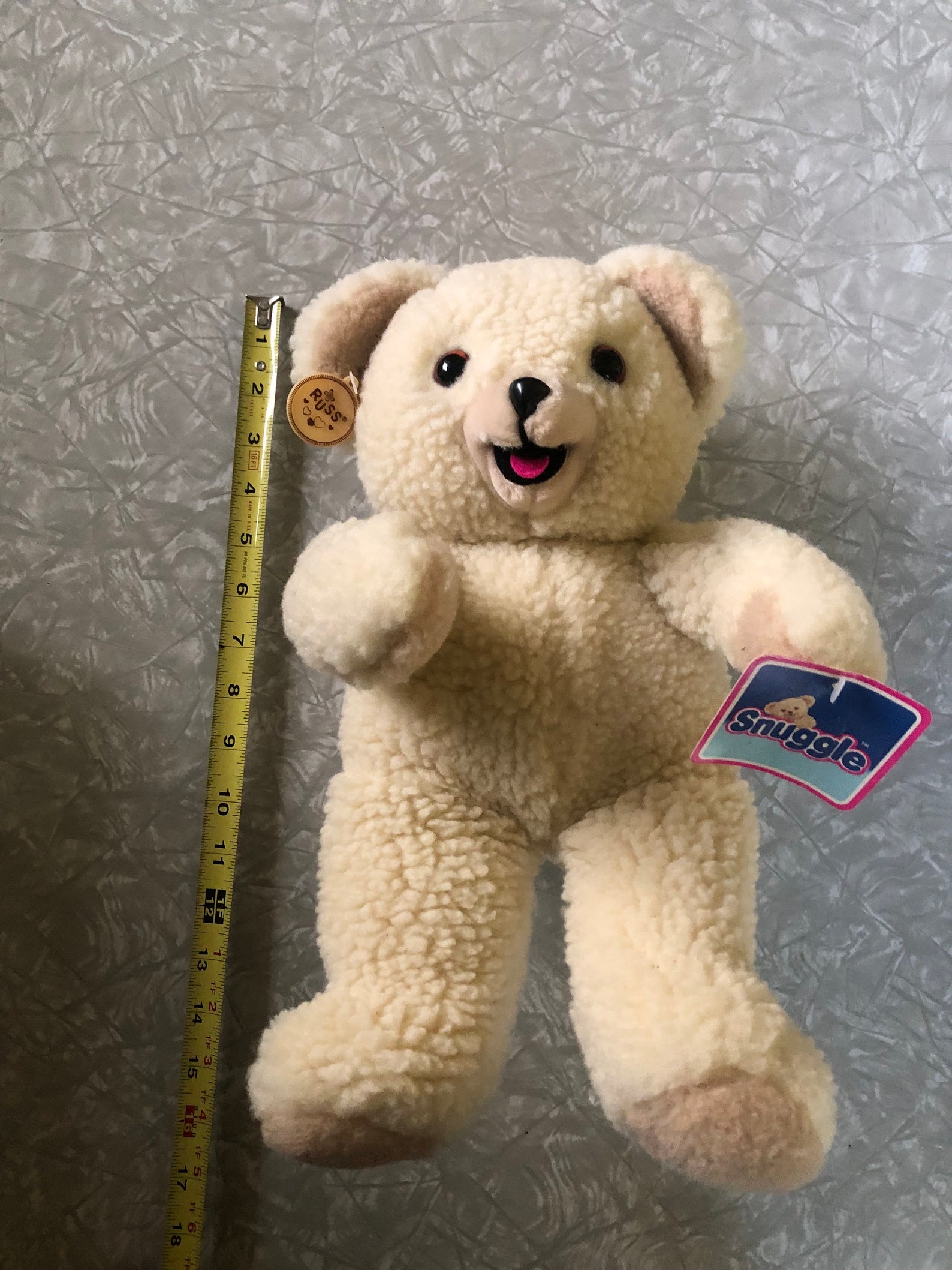 Vintage 1986 Snuggle Bear Stuffed Plush Lever Brothers Company Russ 12 ...