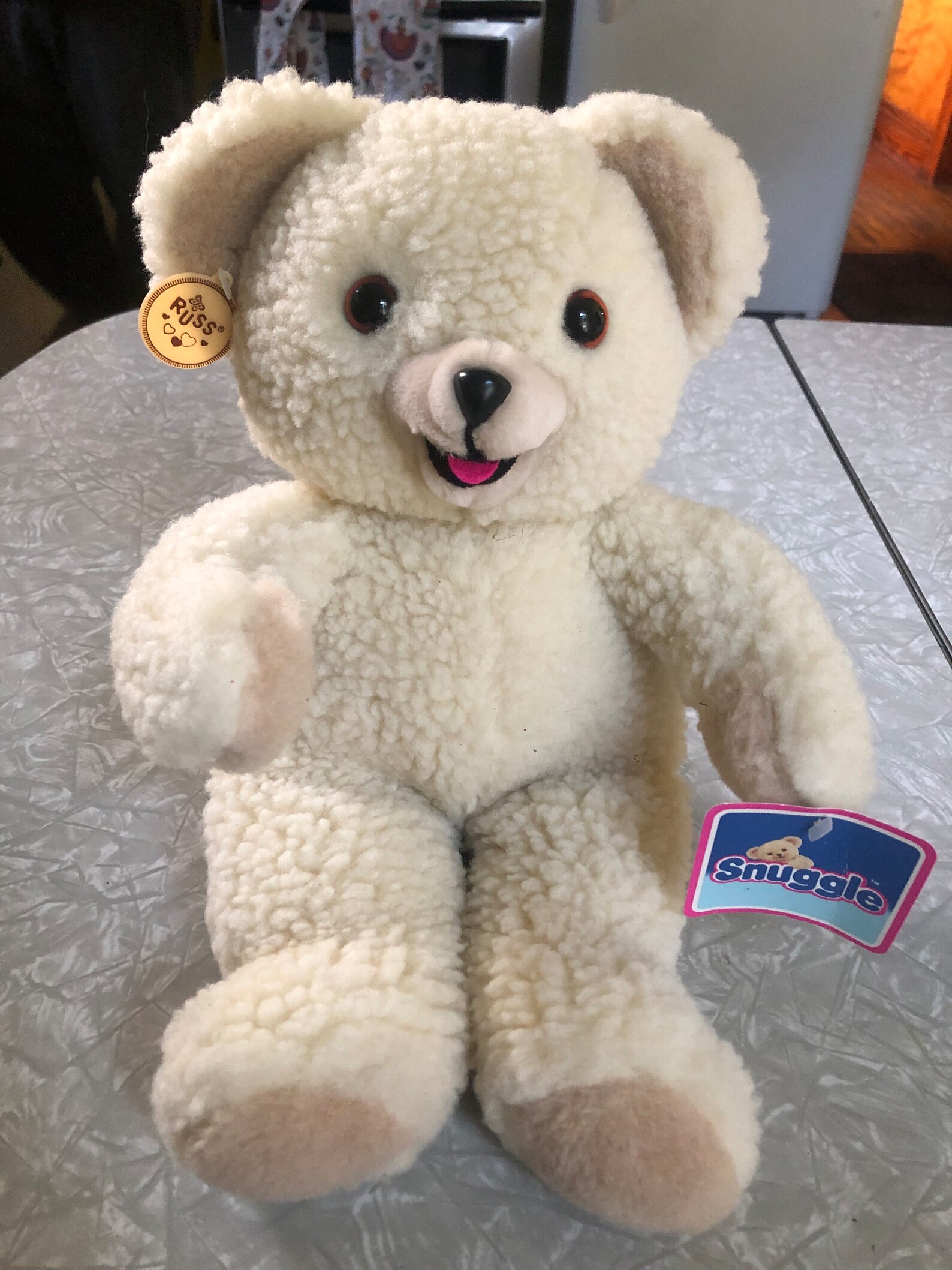 Vintage 1986 Snuggle Bear Stuffed Plush Lever Brothers Company Russ 12 ...