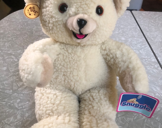 Vintage 1986 Snuggle Bear Stuffed Plush Lever Brothers Company Russ 12 ...