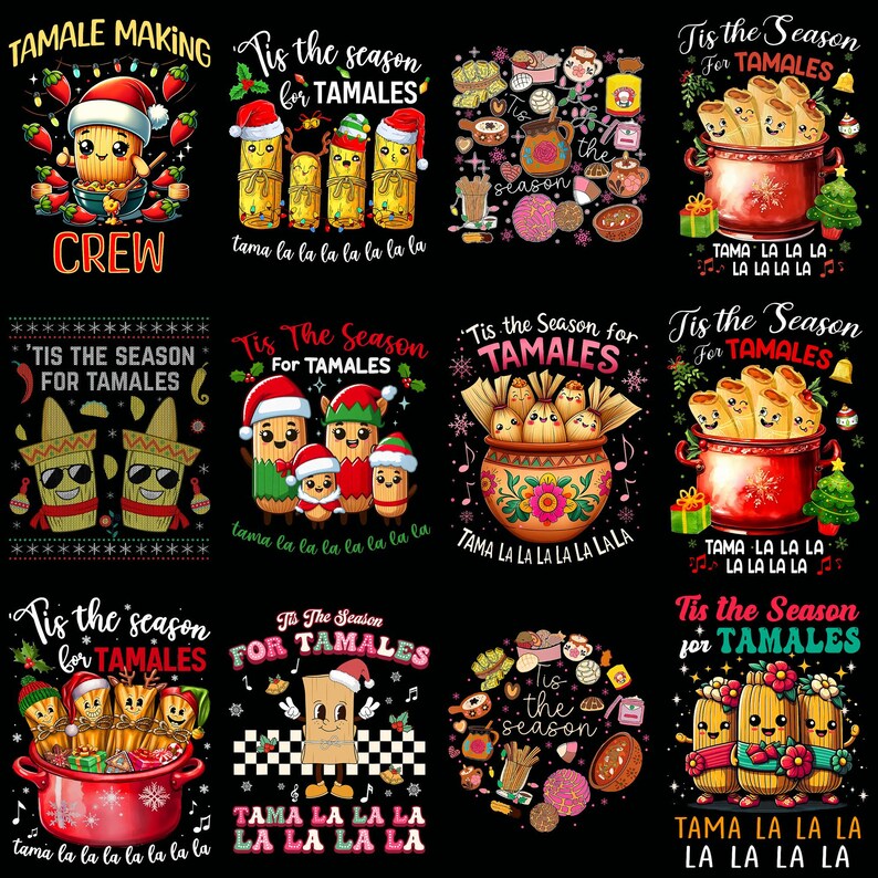 Tis the Season for Tamales Png, Tamalala Png, Spanish Mexican Png ...