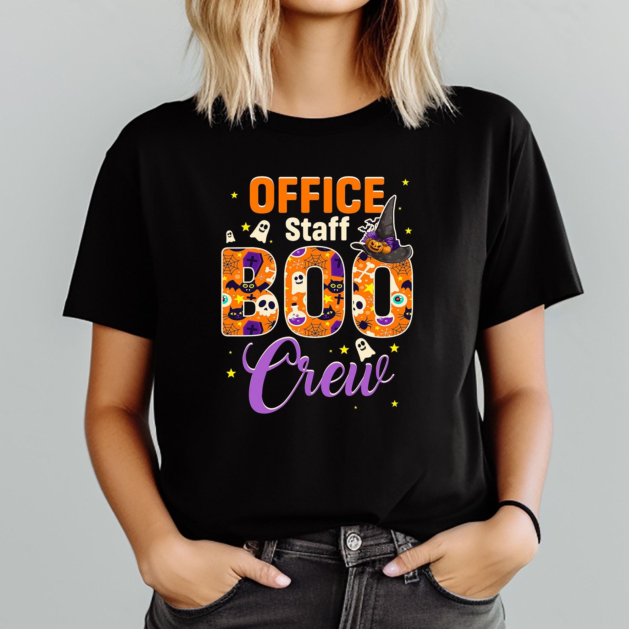 Office Staff Boo Crew PNG, Funny Halloween Office Squad PNG, Spooky ...