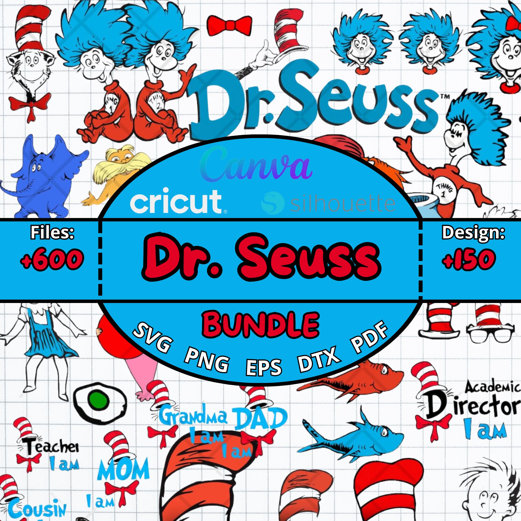 Dr. Seuss Svg Bundle: Dr. Seuss Png, Clipart, Quotes, Cat in the Hat ...
