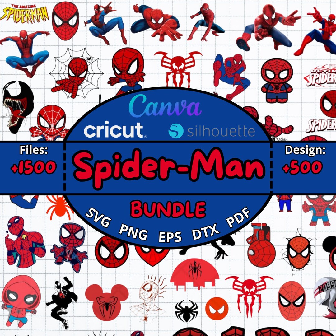 Spider-man Mega Svg Bundle: Includes Spider-man Png, Spidey Svg, Baby ...