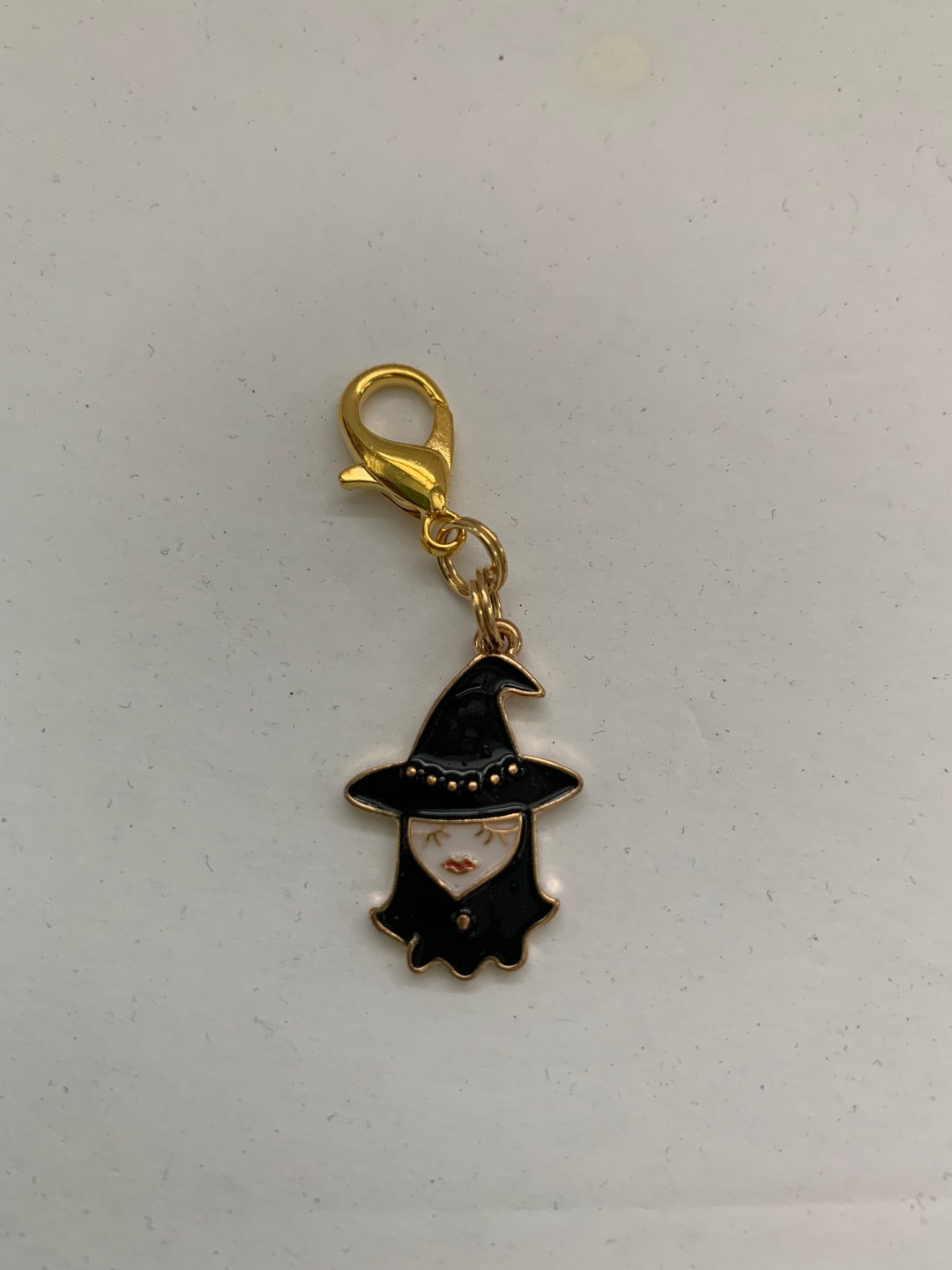 Witch Zipper Charm halloween Zipper Charm - Etsy