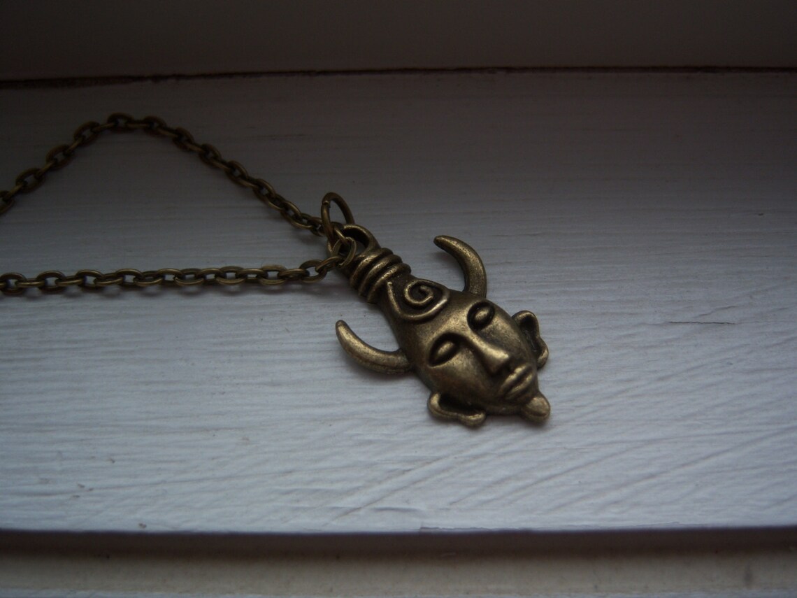 Amulet Necklace Demon Necklace Protection Amulet - Etsy