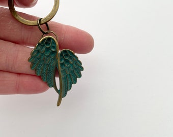 Angel Wings Keychain - Etsy