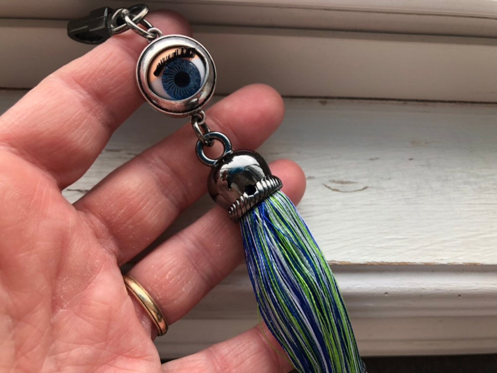 Eye Tassel eye Zipper Pull eyeball Tassel Purse Dangle Doll - Etsy