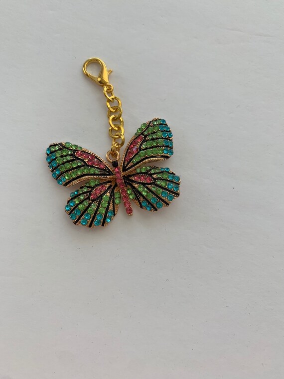 Butterfly butterfly Zipper Pull Crystal Butterfly Purse - Etsy