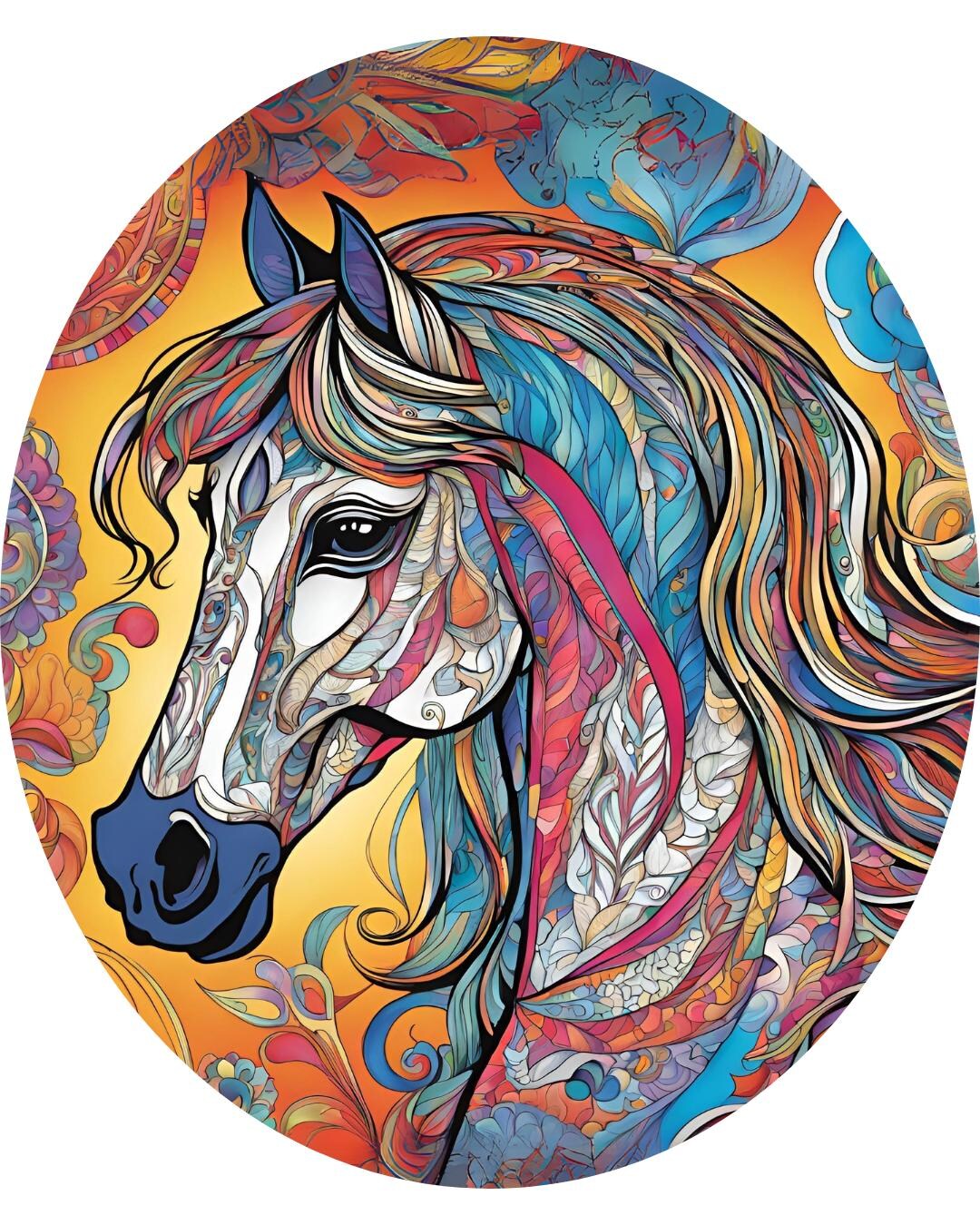 Colouring for Mindfulness - Horse Illustrations to Relieve Stress - Etsy