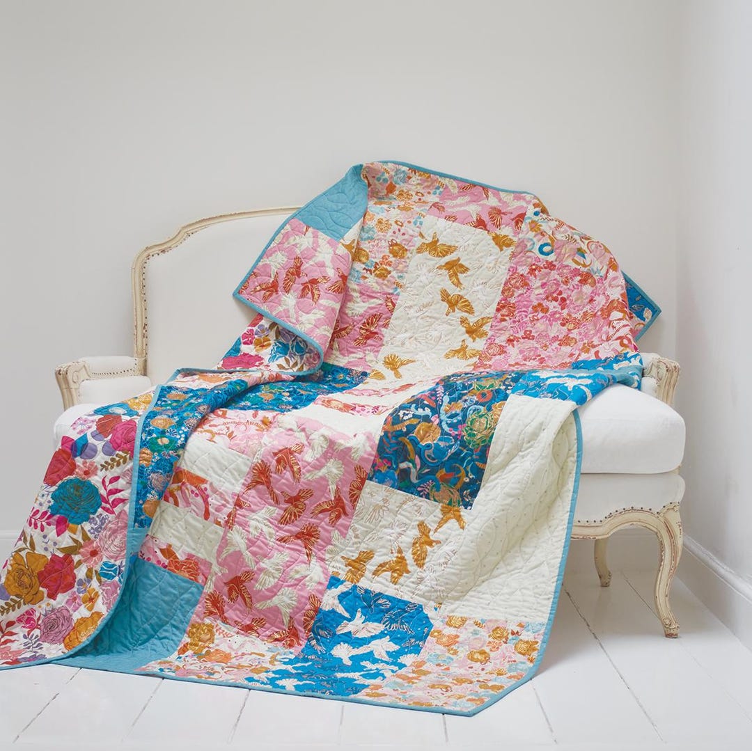 Freestyle Fancy - Easy Beginner Fat Quarter Quilt Pattern PDF by Pam ...