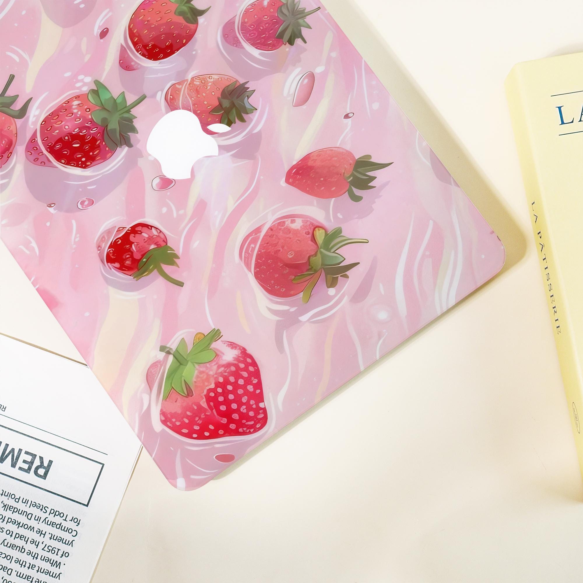 Cartoon Style Strawberry MacBook Case,customized MacBook Cases,laptop ...