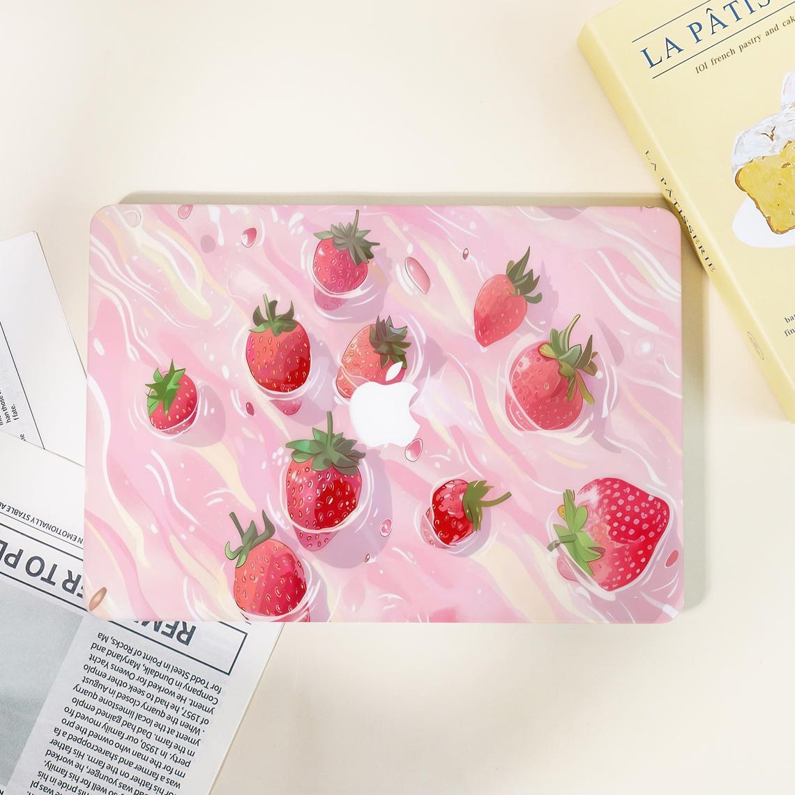 Cartoon Style Strawberry MacBook Case,customized MacBook Cases,laptop ...