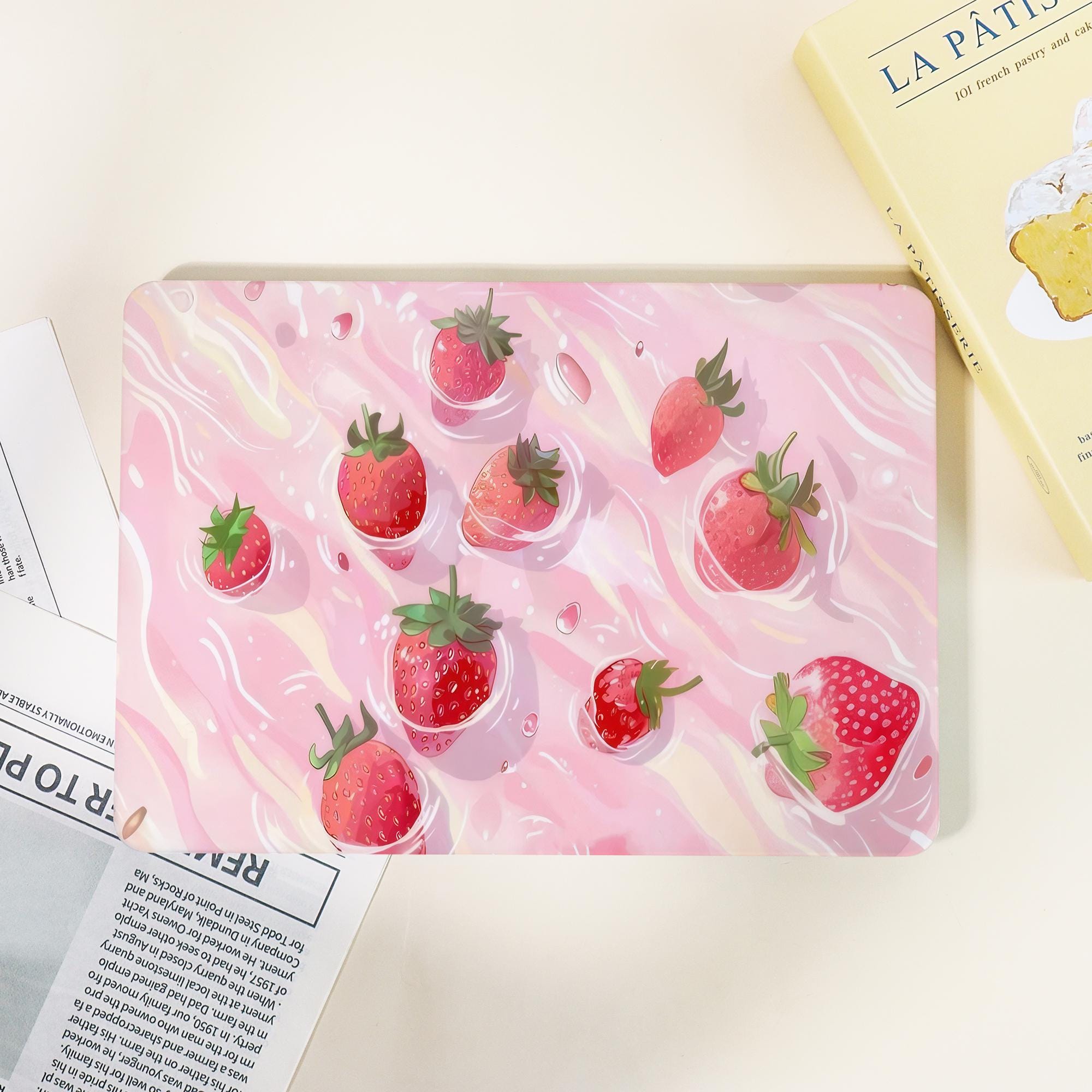 Cartoon Style Strawberry MacBook Case,customized MacBook Cases,laptop ...