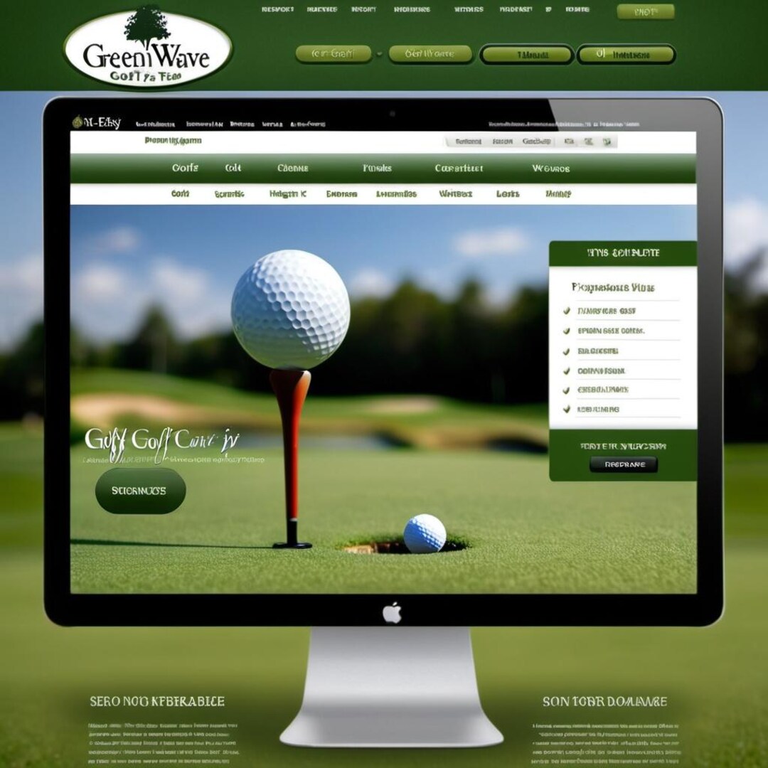 Premium Golf Website Template Greenwave Golf Site Seo-optimized Plus ...