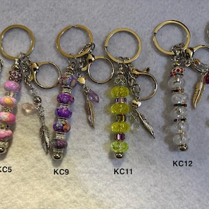 Handcrafted Beaded Key Rings - Etsy