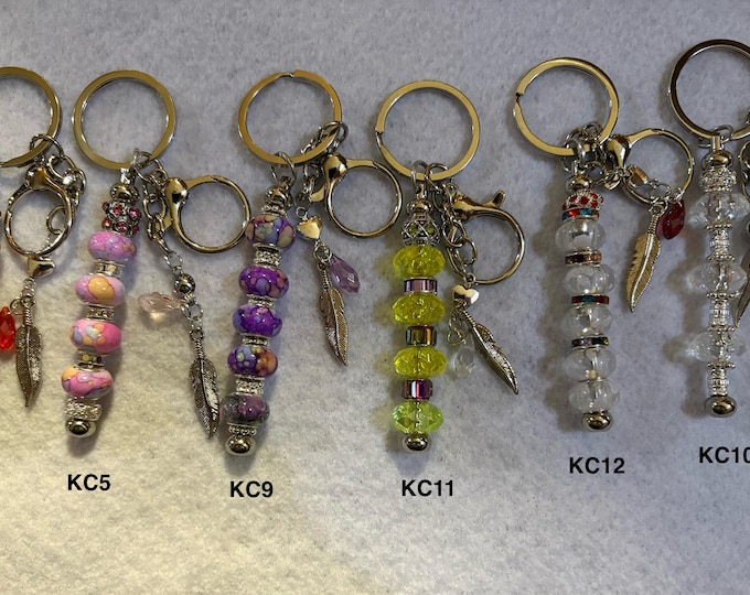 Handcrafted Beaded Key Rings - Etsy