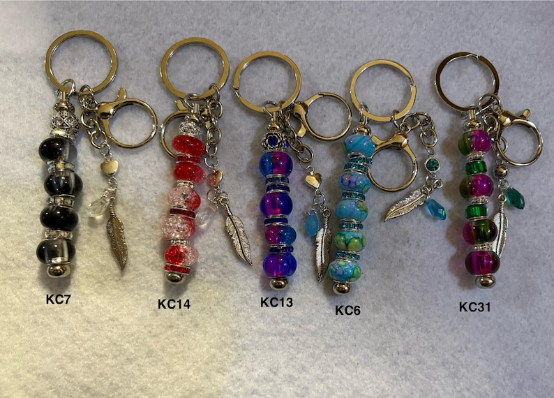 Handcrafted Beaded Key Rings - Etsy