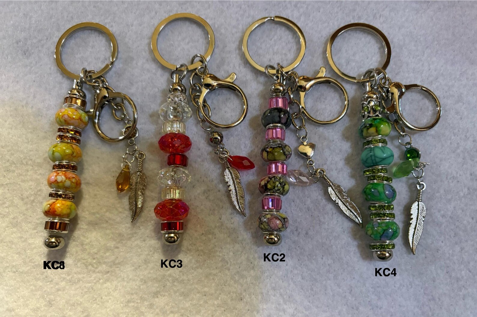 Handcrafted Beaded Key Rings - Etsy