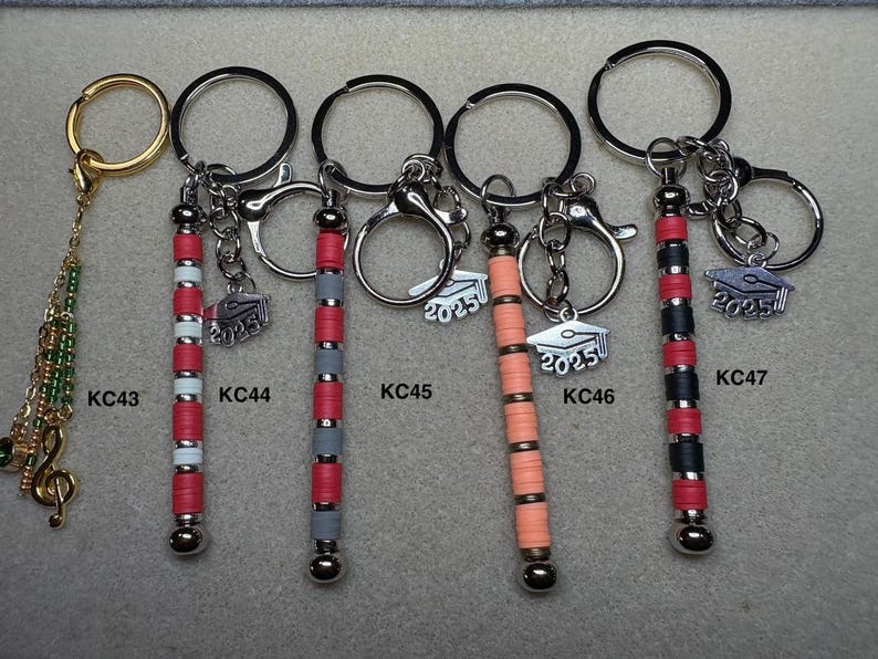 Handcrafted Beaded Key Rings - Etsy