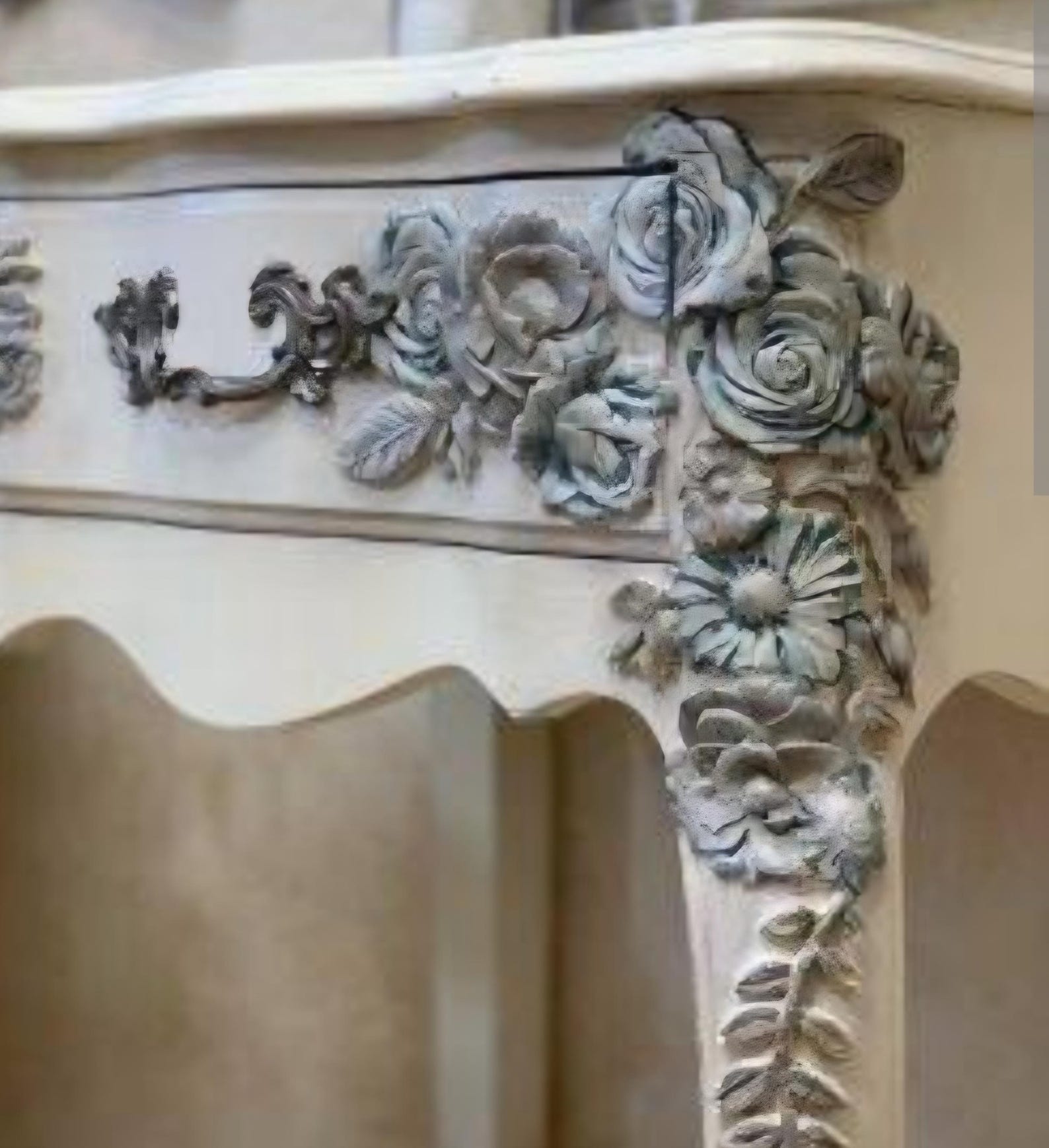 Fragrant Roses Resin Onlay Set/resin Furniture Applique/art Applique - Etsy