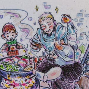 Dungeon Dining 8x10 Anime Art Print - Etsy