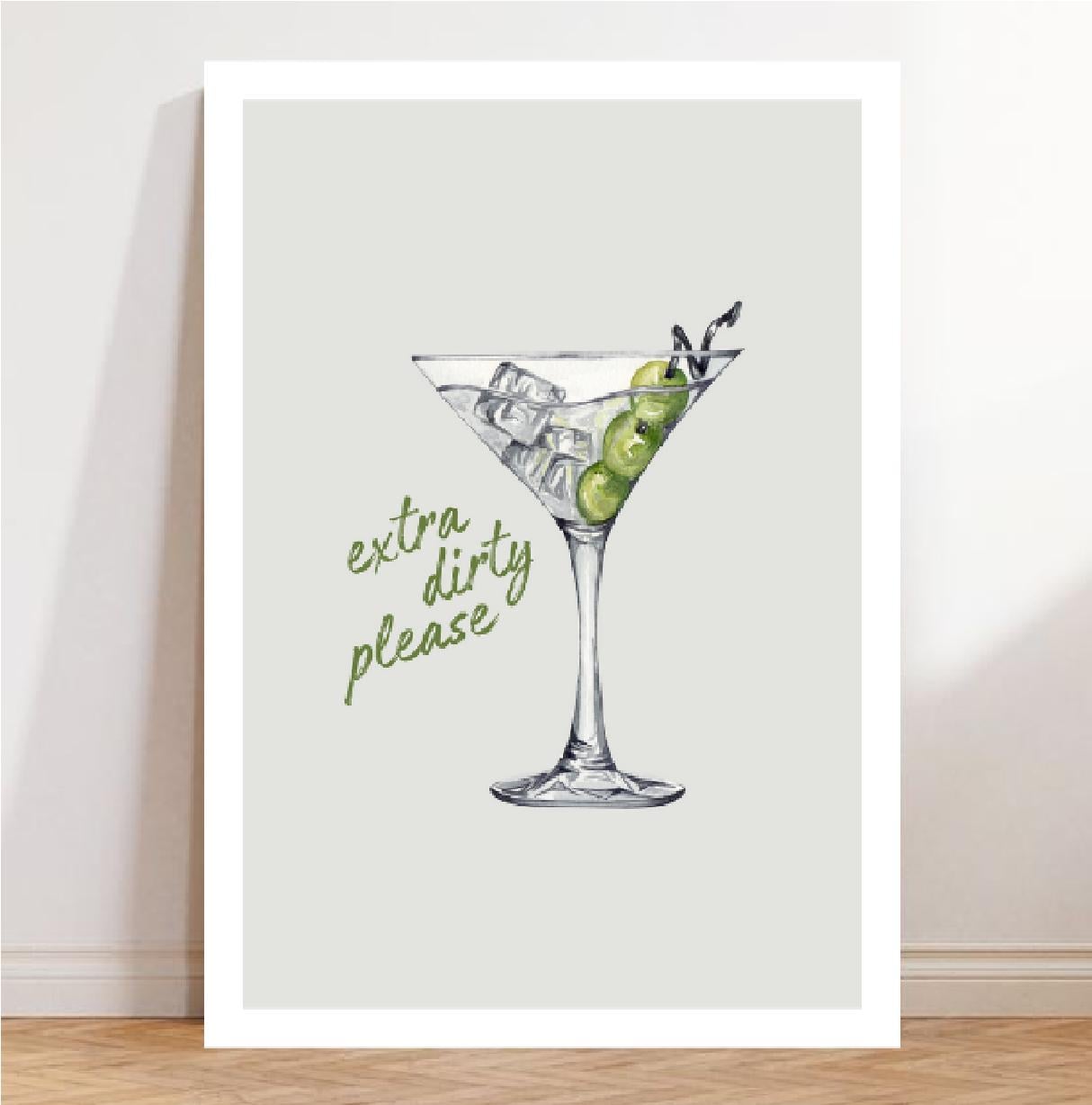 Martini Print - Etsy