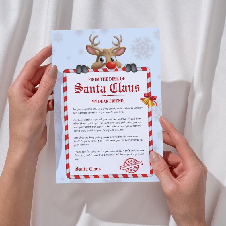 Santa Letter and Reply | Printable PDF | for Kids | Christmas Gift ...