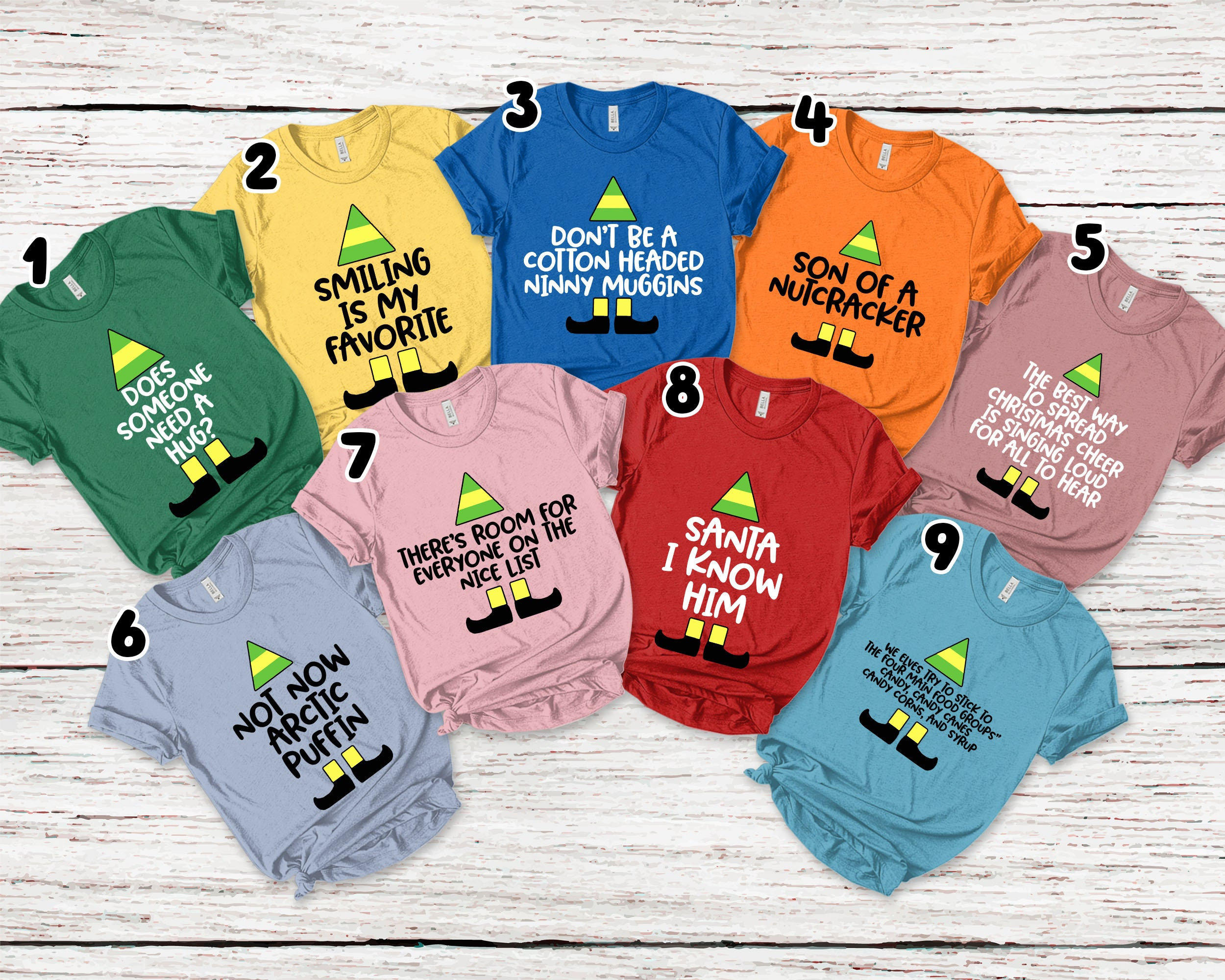 Buddy the Elf shirts, Elf group shirts, Elf movie quote, Custom family ...