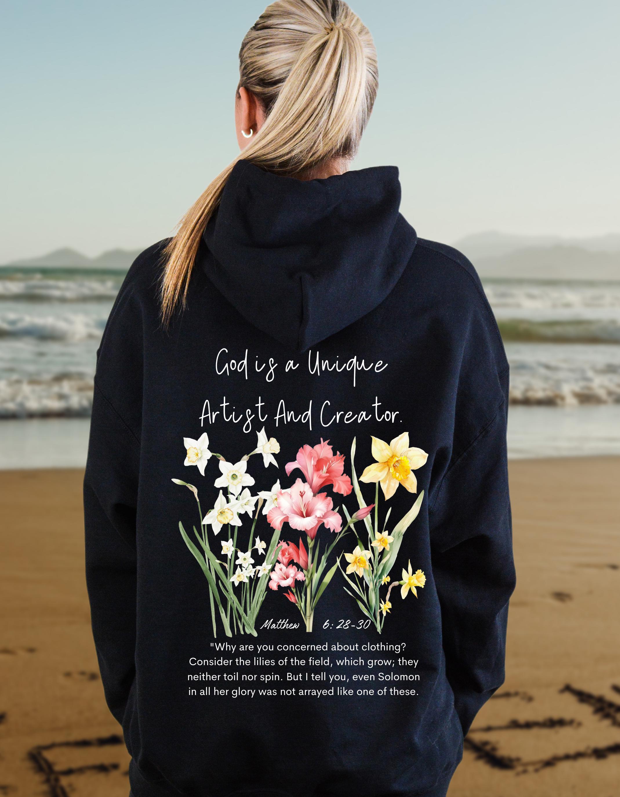 God is a Unique Artist and Creator Sweatshirt,bible Verses Sweatshirt ...
