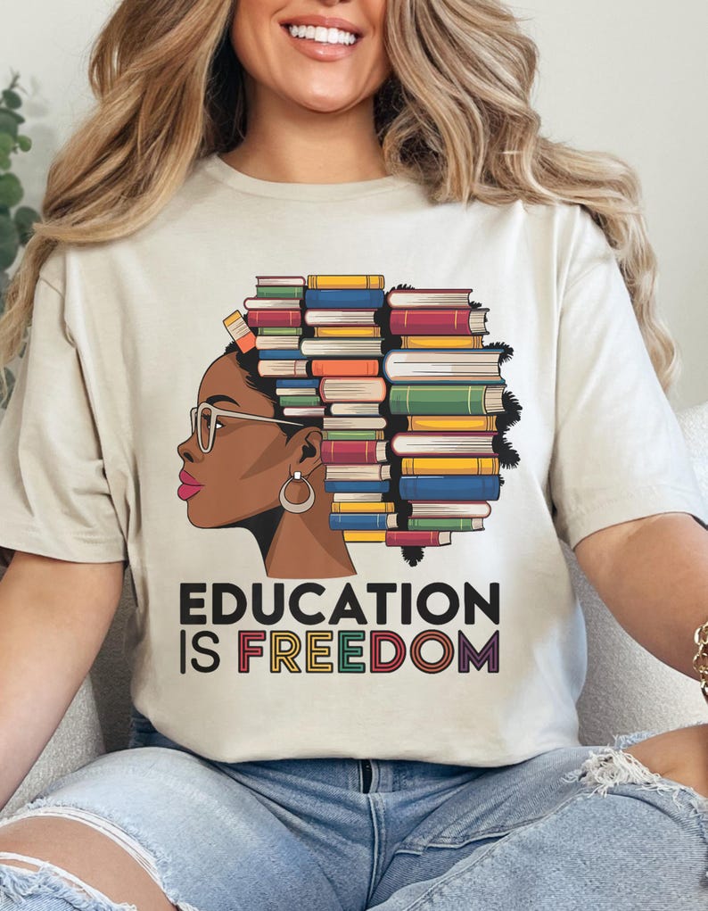 Education is Freedom Shirt, Black History Month Teacher Gift - Etsy