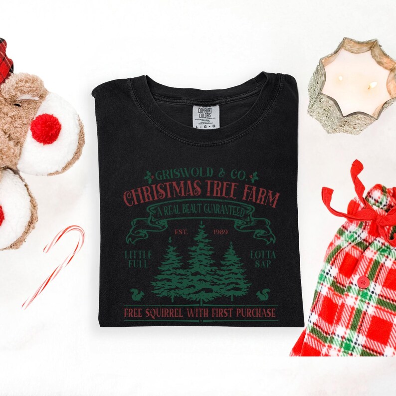 Comfort Colors®griswold Co Shirt,christmas Tree Farm Shirt,christmas ...