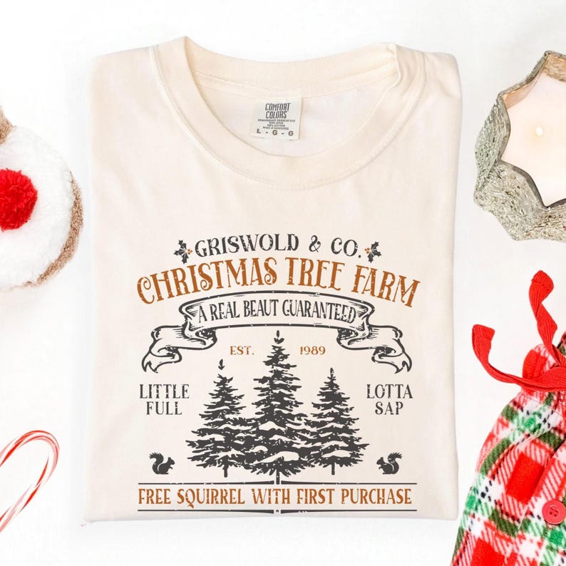 Comfort Colors®griswold Co Shirt,christmas Tree Farm Shirt,christmas ...