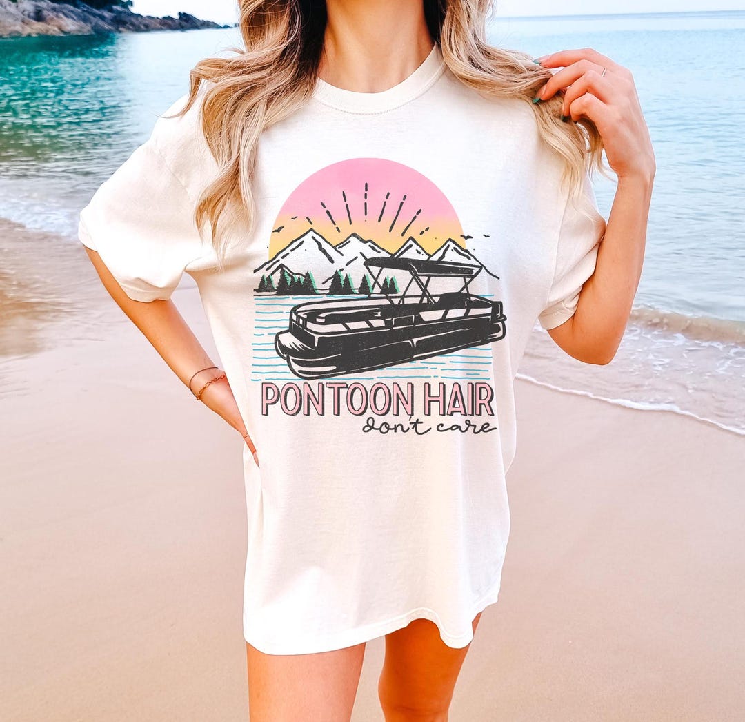 Comfort Colors®vintage Pontoon Shirt, Pontoon Captain Gift, Boating ...