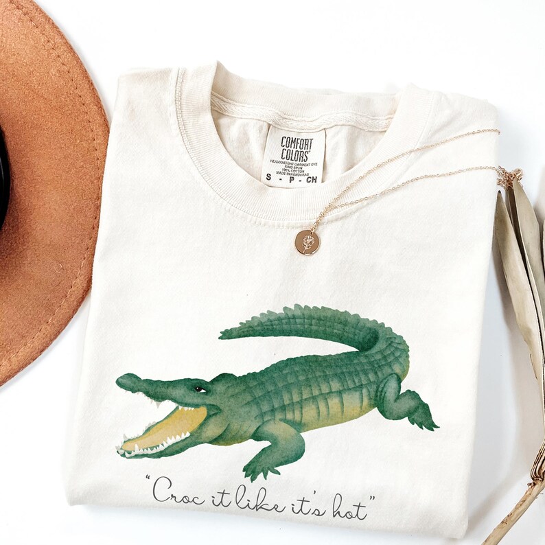 Comfort Colors Alligator T-shirt – Retro “croc It Like It’s Hot ...