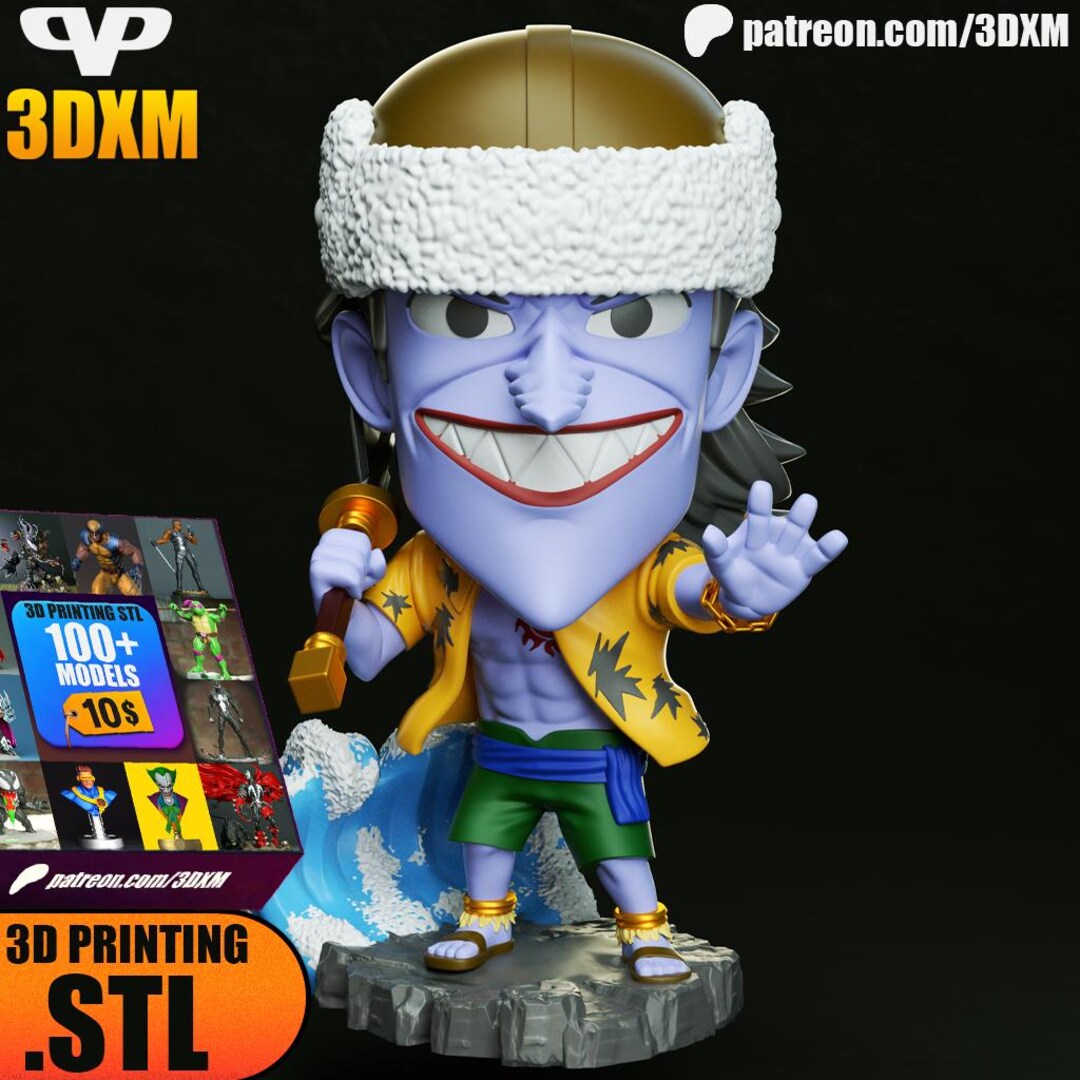 Arlong Chibi Figure, One Piece 3DXM. - Etsy