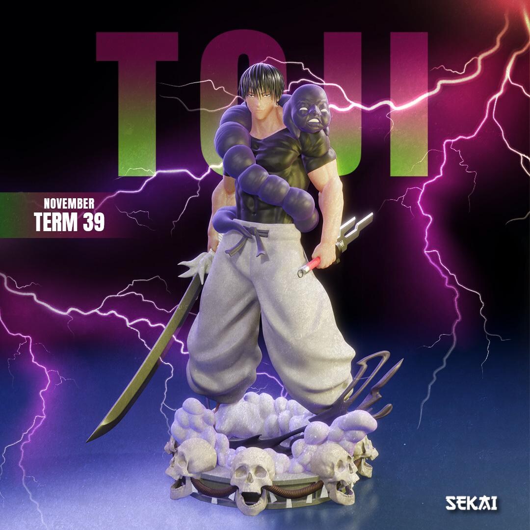 Jujutsu Kaisen Toji Resin Figurine / Bust, Sekai 3D Models. - Etsy UK