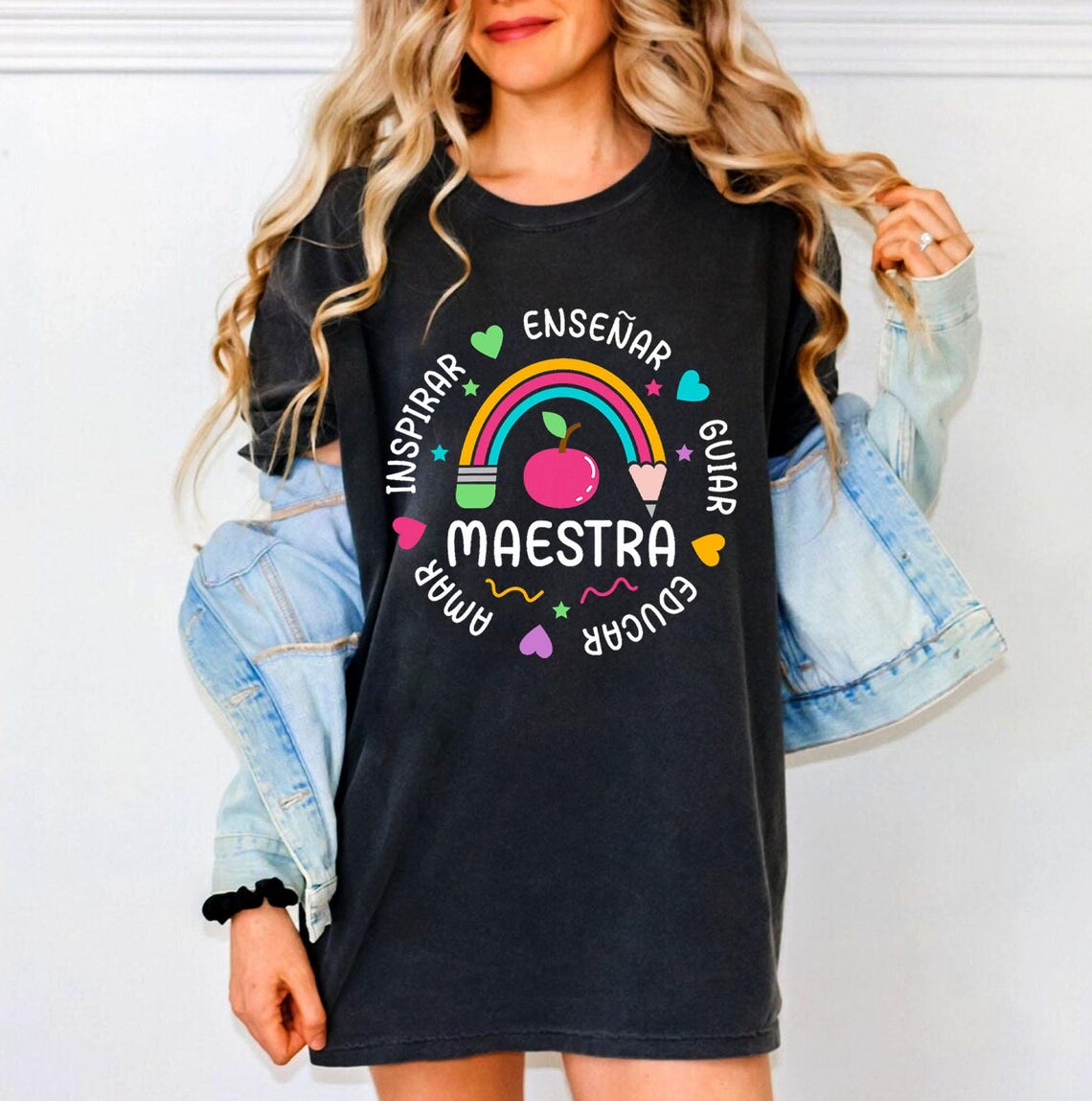 Maestra PNG Bundle, Retro Maestra Word Png, Teacher Life, Teach Love ...