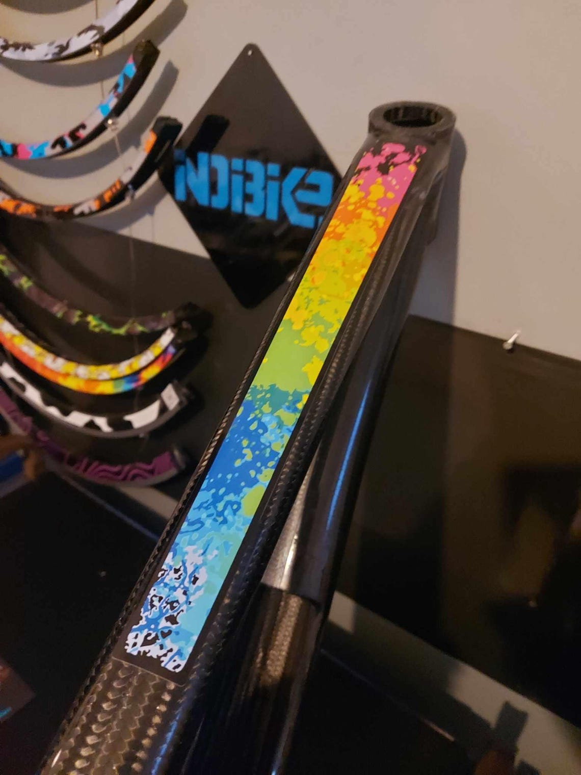 Paint Spatter Top Tube Protection Cycling Bike MTB Road Enduro - Etsy