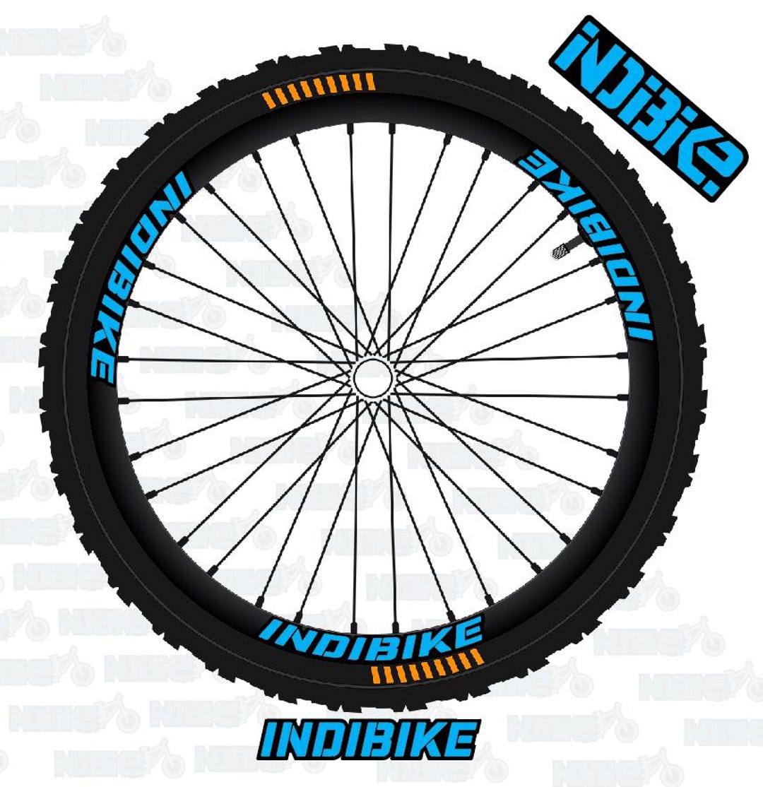 Stencil Style Custom Colour & Text Rim Wheel Stickers Graphics Cycling ...
