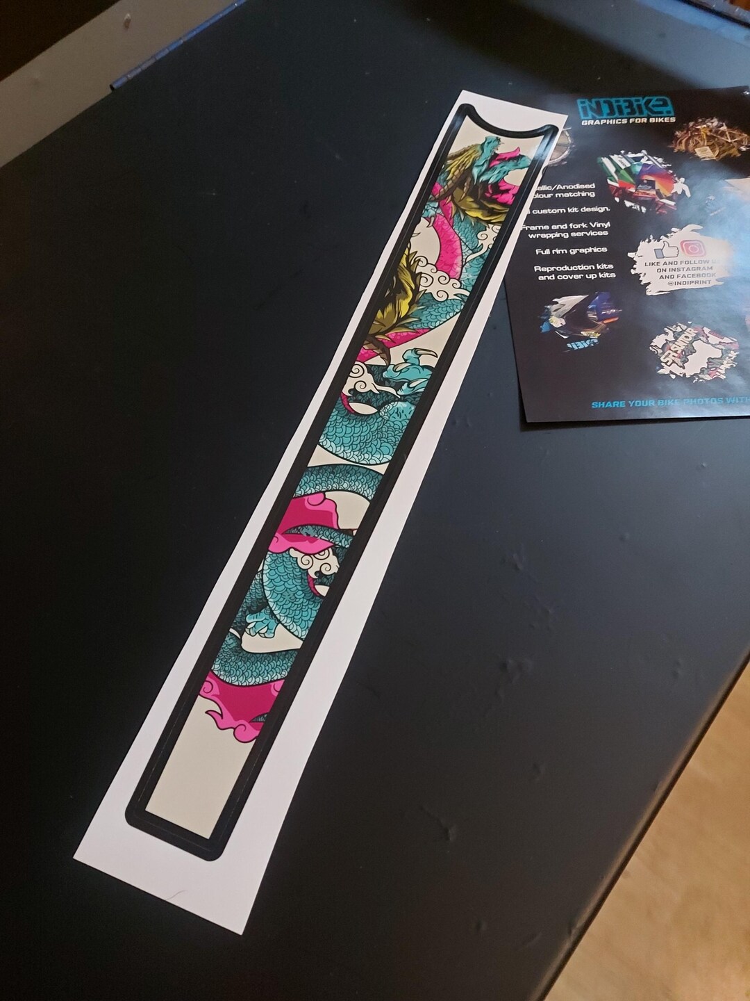 Oriental Dragon Top Tube Protection Cycling Bike MTB Road Enduro ...