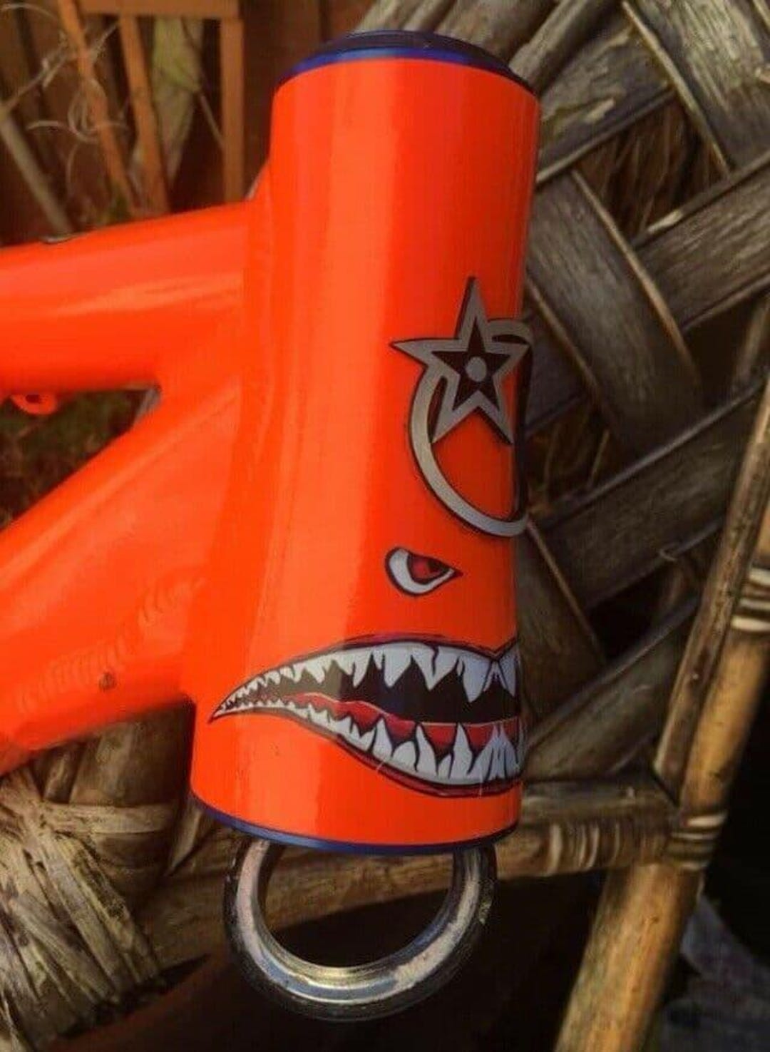 Shark Mouth Bomber Plane Stickers/graphics Bike Cycling Enduro Cyclo ...