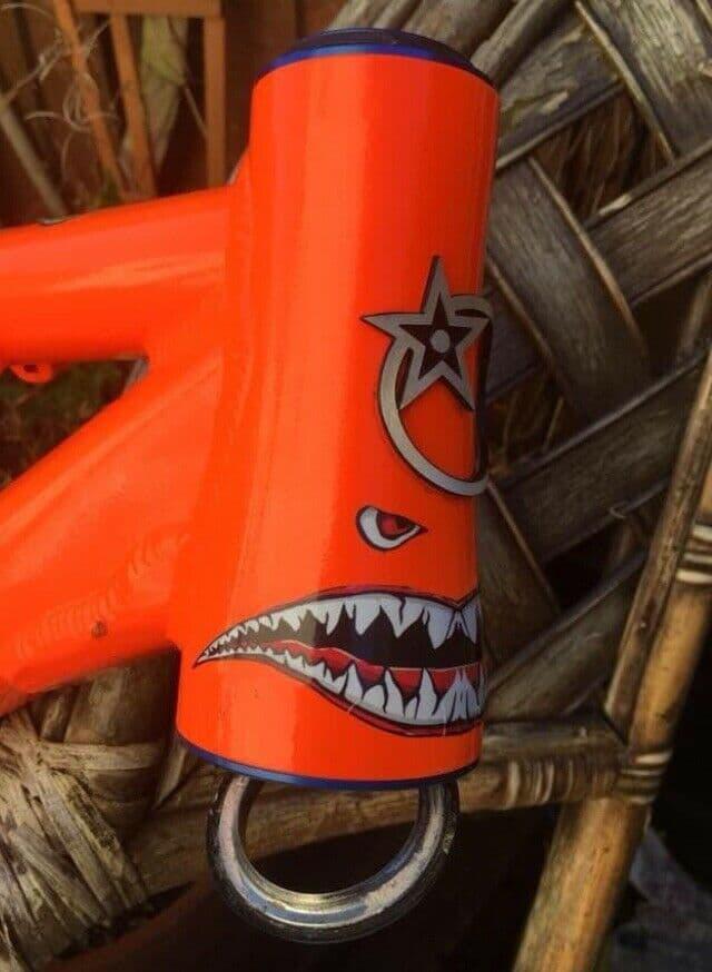 Shark Mouth Bomber Plane Stickers/graphics Bike Cycling Enduro Cyclo ...